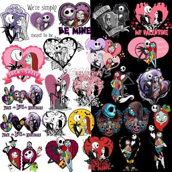 20 Horror Valentine's Day Designs Bundle PNG