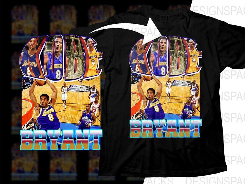 Iconic Kobe Bryant Basketball Legend Bootleg Png Digital Download