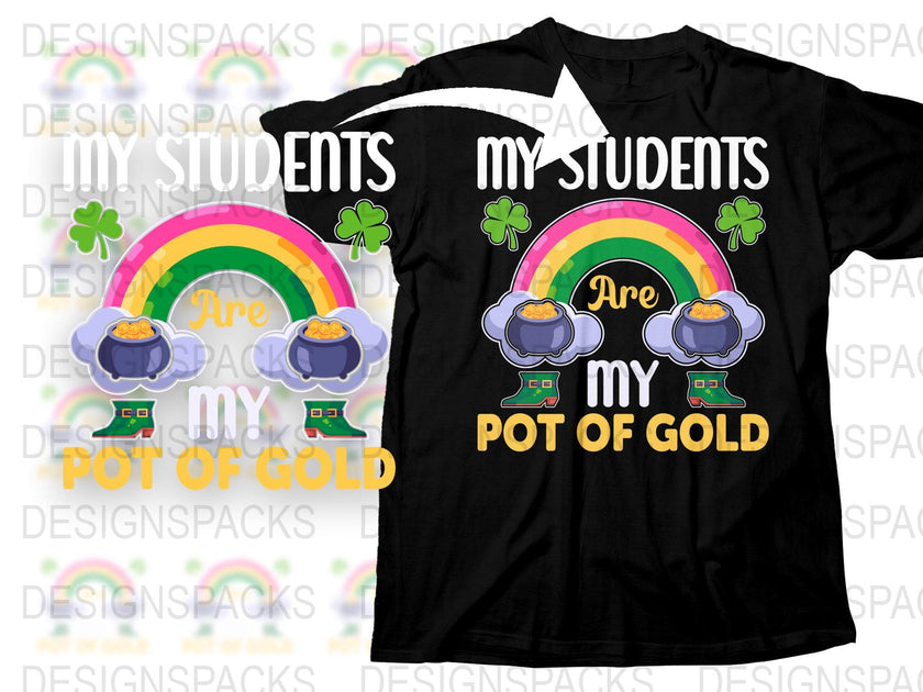 St Patricks Day You Are My Pot of Gold Png Digital Download