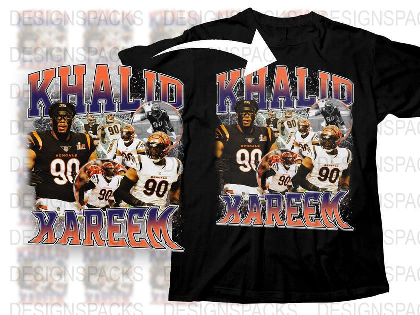 Khalid Kareem NFL Football Player Bootleg Png Digital Download