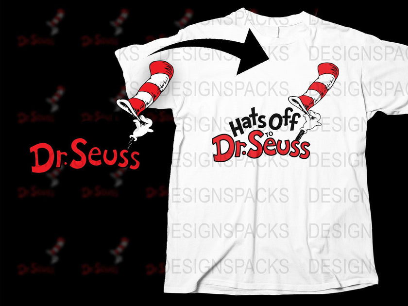 Hats Off to Dr. Seuss The Cat in the Hat Png Digital Download