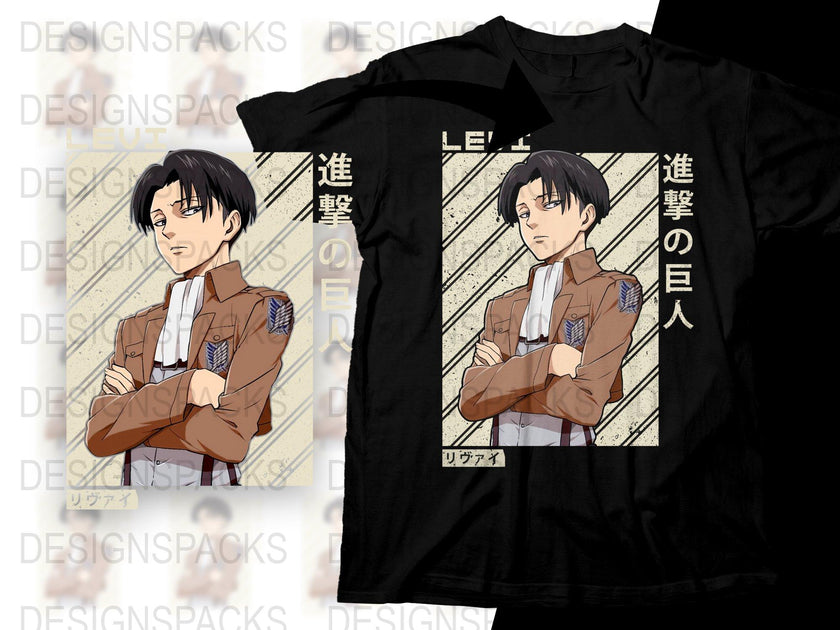 Levi Ackerman Attack on Titan Png Digital Download