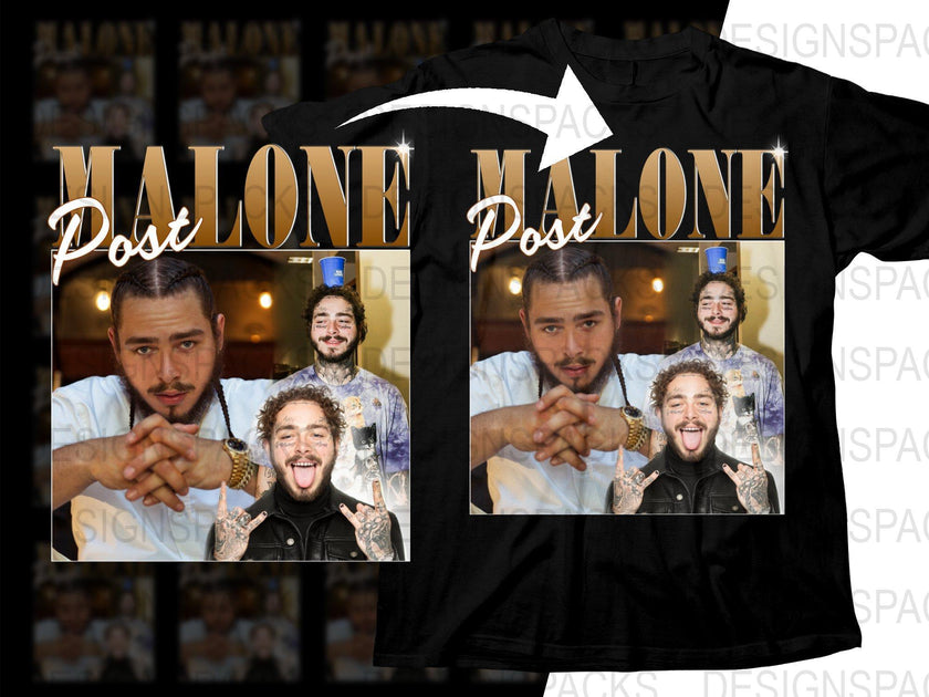 Iconic Post Malone Music Bootleg Graphic Print Png Digital Download