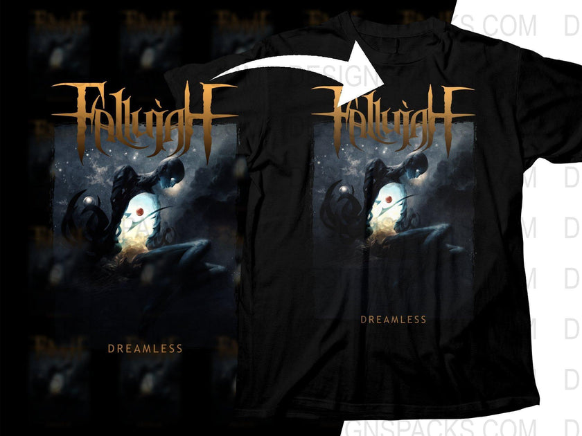 Fallujah Dreamless Artistic Design Rock Png Halftone Digital Download