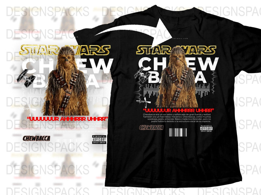 Star Wars Chewbacca Graphic Print Png Digital Download