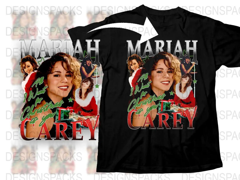Mariah Carey All I Want For Christmas Bootleg Png Digital Download