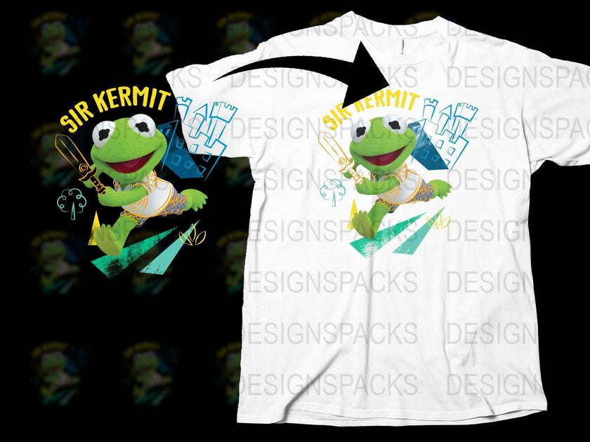 Sir Kermit Adventure Graphic Png Digital Download