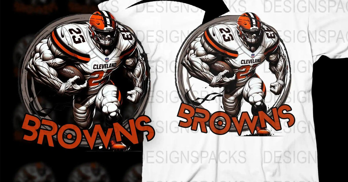 Fearless Football Running Back Mascot Png Digital Download – DESIGNSPACKS