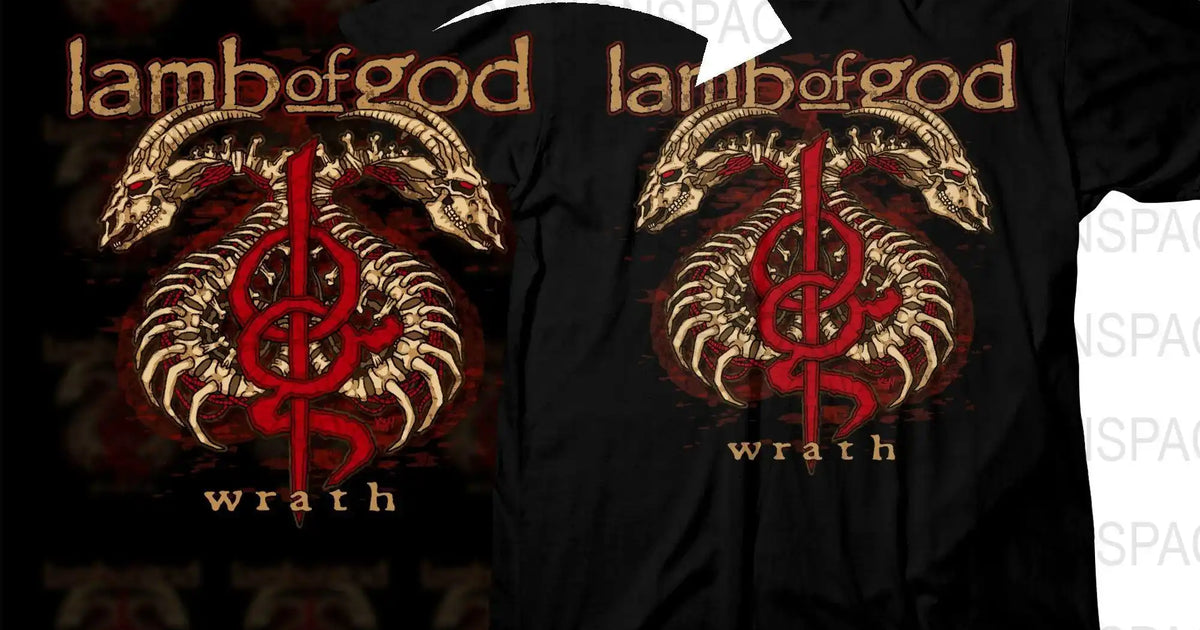 Lamb Of God Wrath Dual Serpents Album Cover Graphic Png Halftone Digit ...