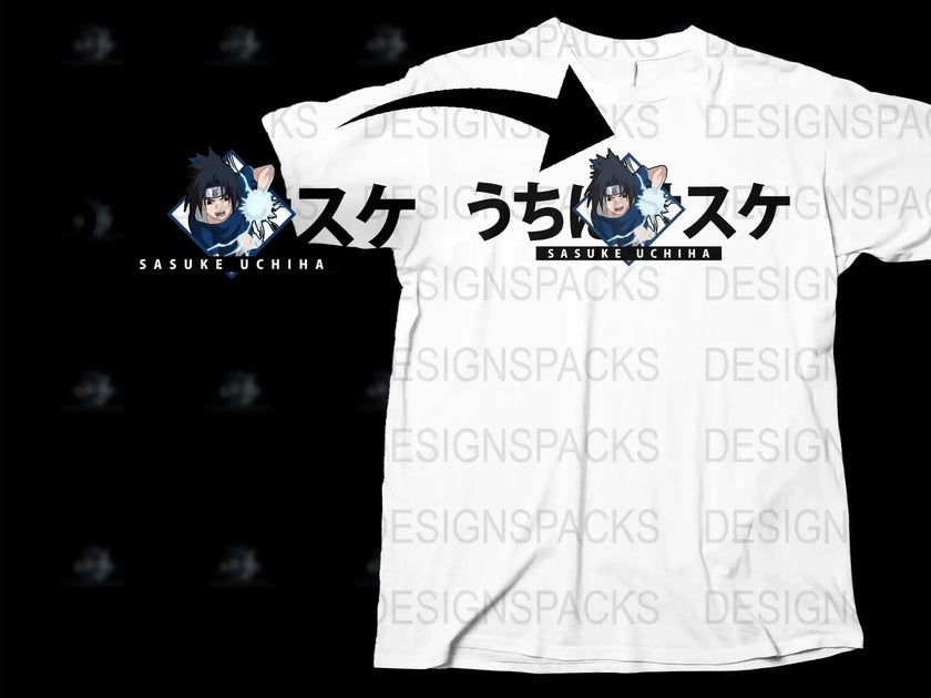 Sasuke Uchiha Naruto Anime Manga Style Inspired Png Digital Download