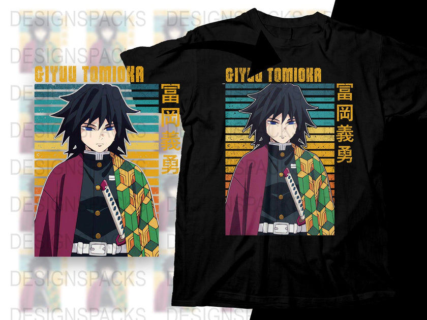 Giyuu Tomioka Anime Design Enthusiast Png Digital Download
