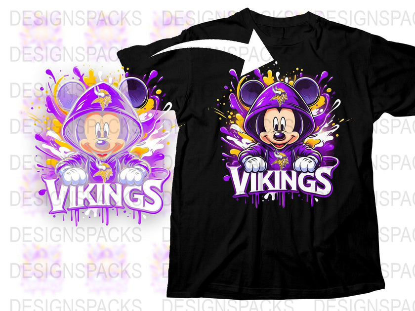 Unique Vikings Mickey Mouse Fan Art Png Digital Download