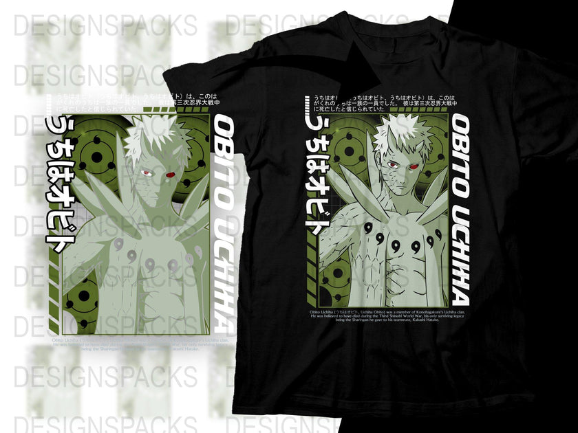 Obito Uchiha Anime Design Unique Style Png Digital Download