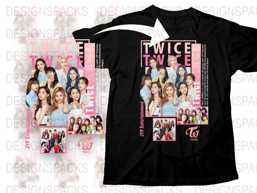TWICE Group JYP Entertainment Photo Album Design Png Digital Download