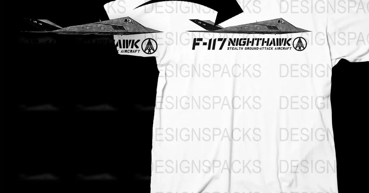 F-117 Nighthawk Stealth Ground Attack Aircraft Png Digital Download ...