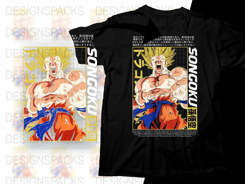 Super Saiyan Dragon Ball Z Graphic Png Digital Download