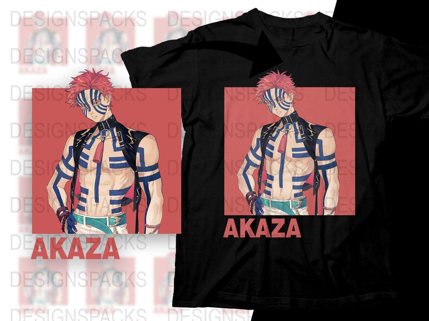 Akaza Stylish Graphic Png Digital Download