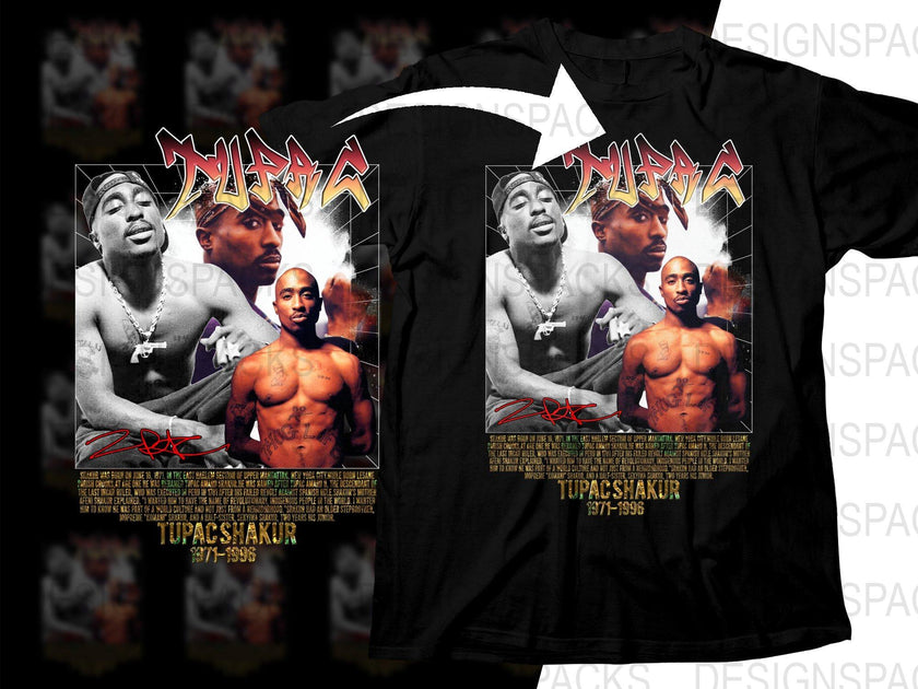 Tupac Shakur Collection Graphic Print Png Digital Download