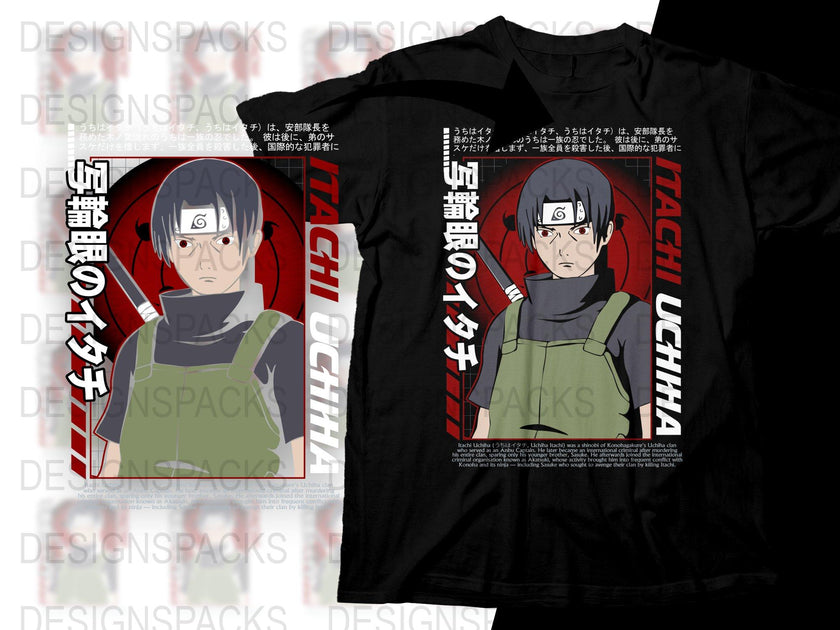 Itachi Uchiha Graphic Design Anime Png Digital Download