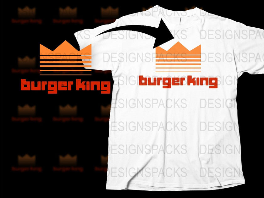 Nostalgic Burger King Retro Logo Design Png Digital Download