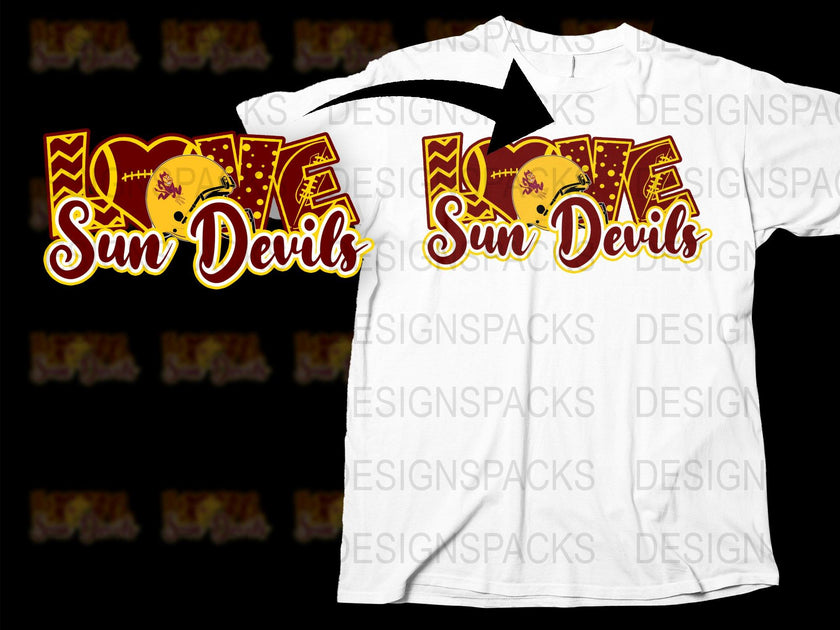Arizona State Sun Devils NCAA College Png Digital Download