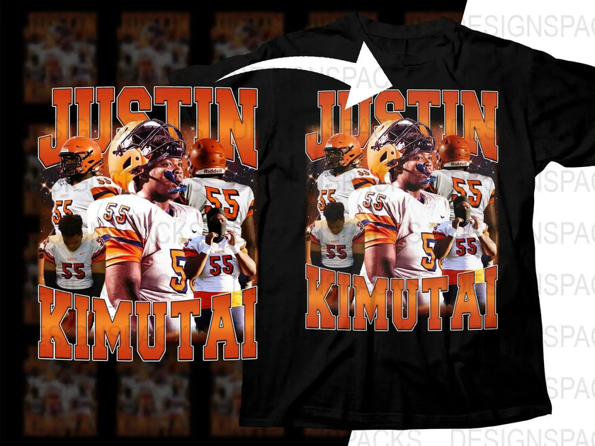 Justin Kimutai Number 55 Football Fan Graphic Png Digital Download