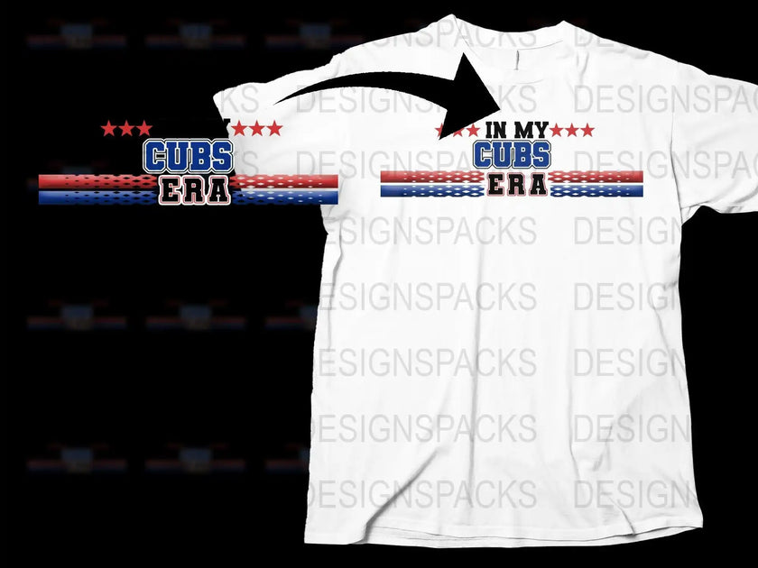 Chicago Cubs Era themed Graphic Print Png Digital Download