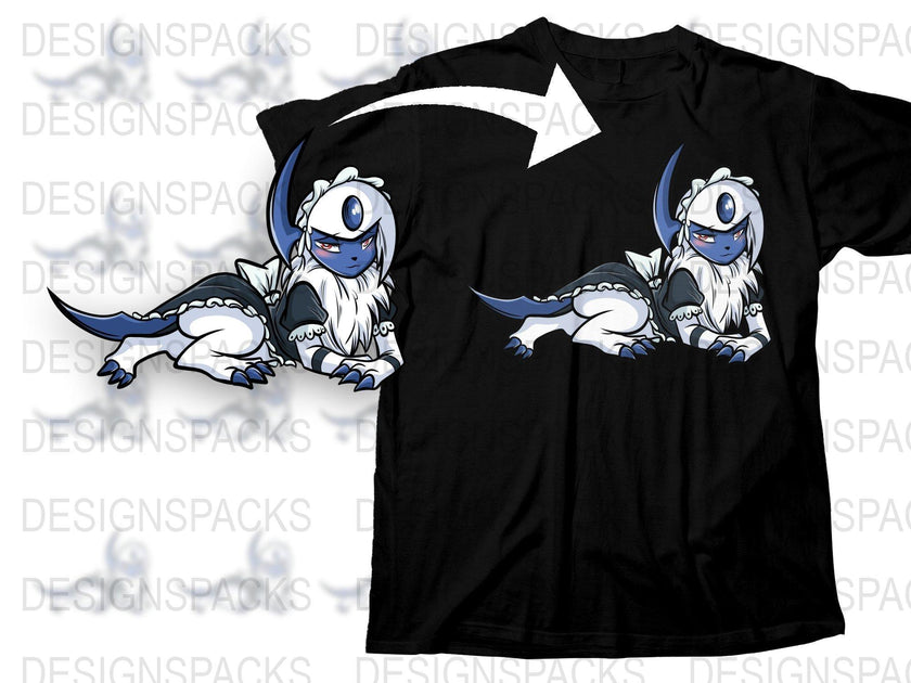 Stunning Absol Fan Art Graphic Png Digital Download