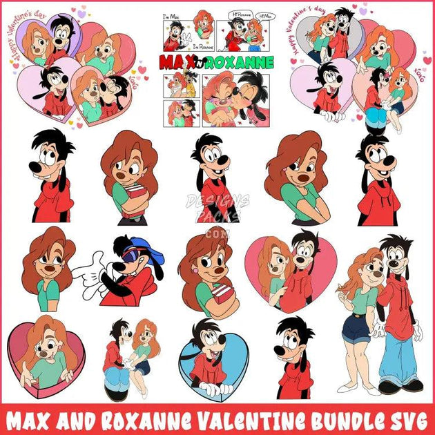 11 Max and Roxanne Valentine Designs Bundle PNG