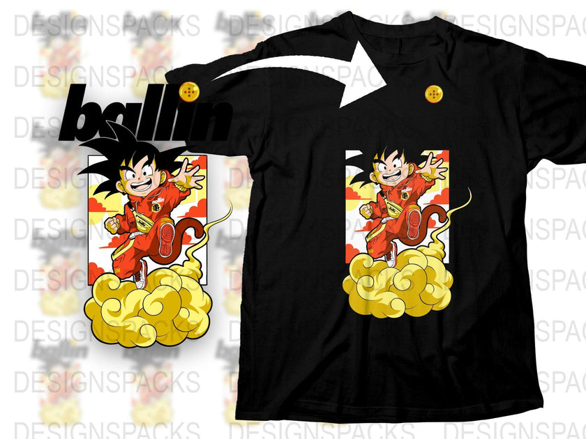 Cartoon Graphic Anime Hero Ballin Adventure Png Digital Download