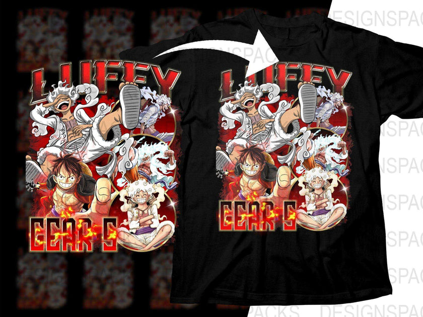 Luffy Gear 5 Anime Bootleg Png Digital Download