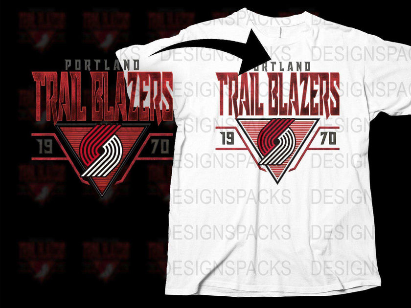 Portland Trail Blazers 1970 Classic Logo Png Digital Download