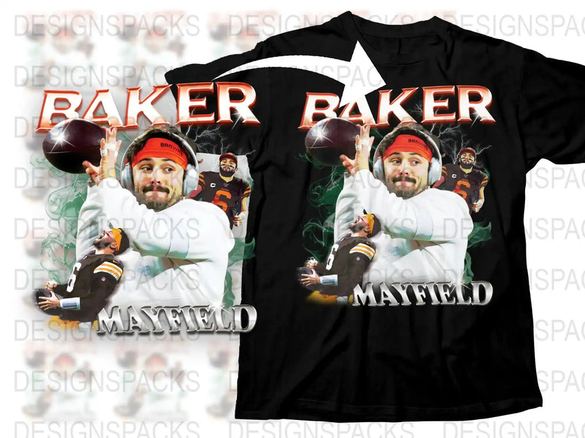 Baker Mayfield Football Star Player Design Fan Bootleg Png Digital Dow