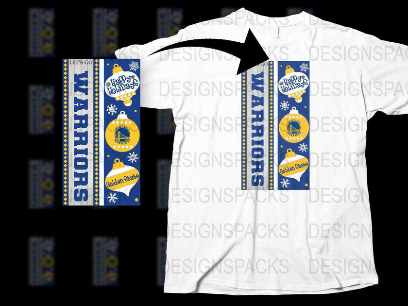 Golden State Warriors Happy Holidays Png Digital Download