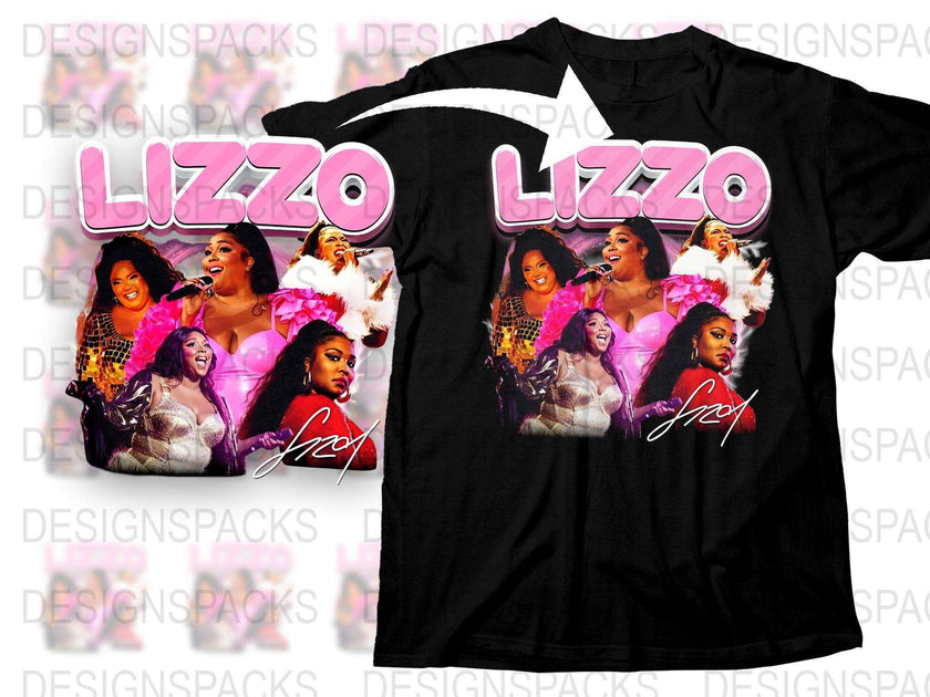 Lizzo Concert Photo Collage Art Bootleg Graphic Png Digital Download