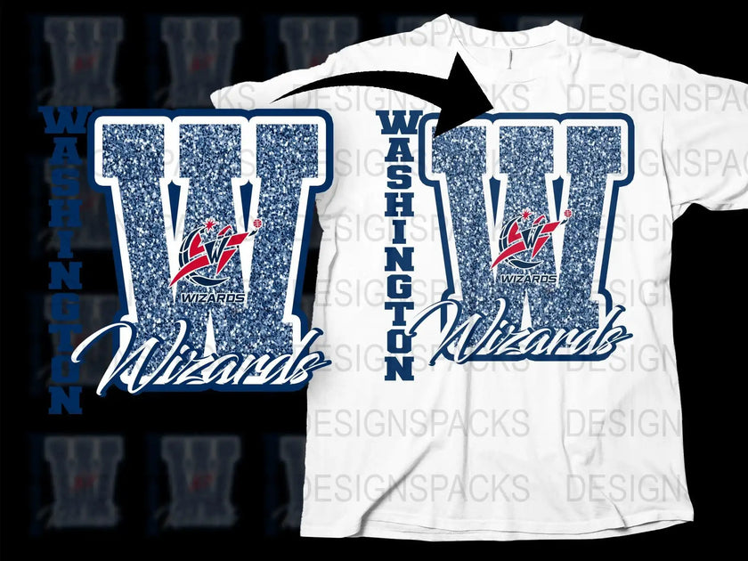 Washington Wizards NBA Baskeball Png Digital Download