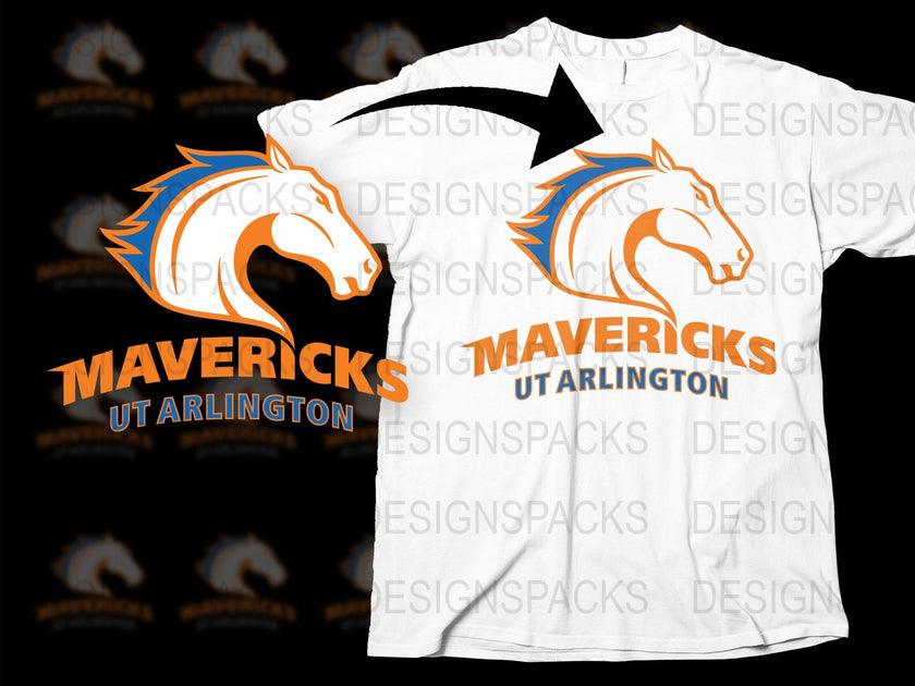 Texas Arlington Mavericks College Football Png Digital Download