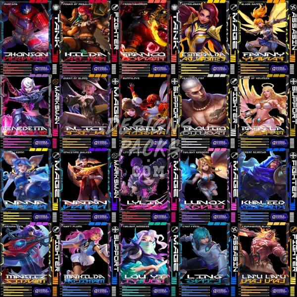 174 Mobile Legends Gaming Designs Bundle PNG