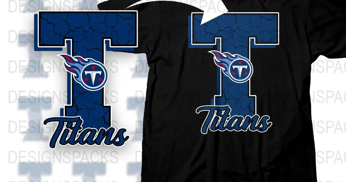 Titans Football Team Logo Letter T Graphic Png Digital Download ...
