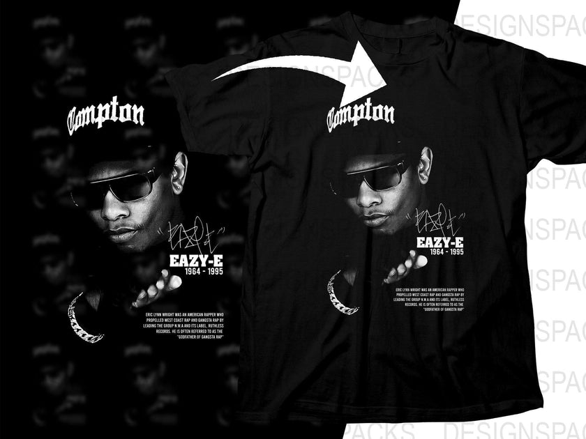 Eazy-E 1964-1995 Tribute Music Bootleg Graphic Png Digital Download