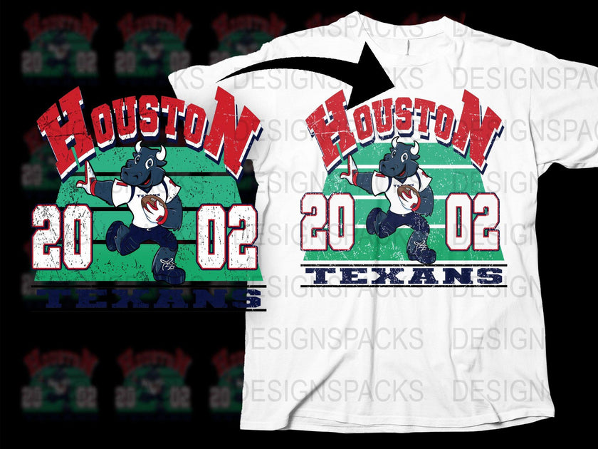 Houston Texans 2002 Graphic Design Png Digital Download