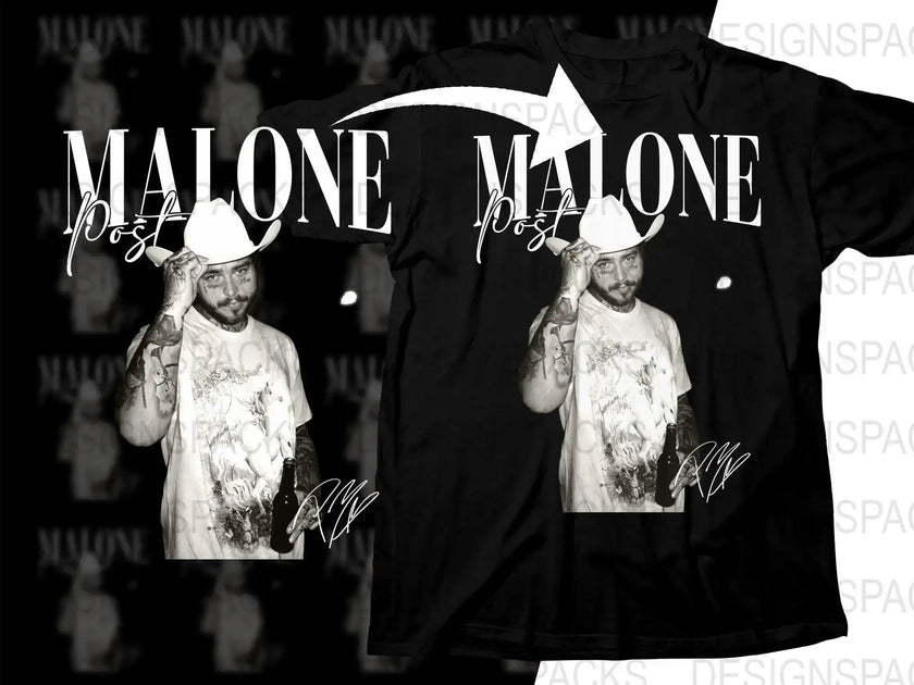 Iconic Malone Post Design Graphic Png Digital Download