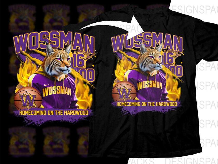 Wossman Homecoming On The Hardwood Basketball Bootleg Png Digital Down