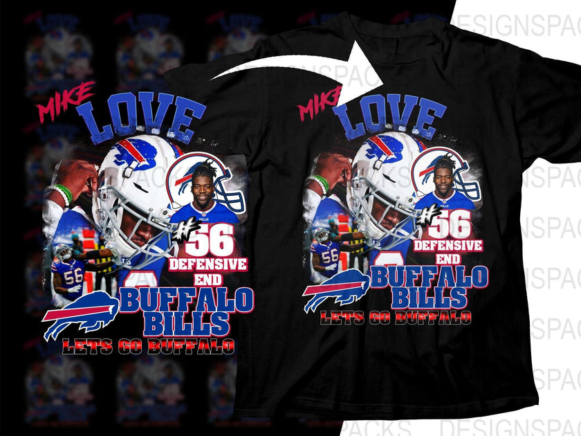 Buffalo Bills Defensive End 56 Love Lets Go Buffalo Png Digital Downlo