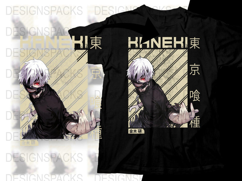 Unique Ken Kaneki Anime Art Comic Style Png Digital Download