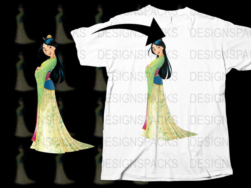 Elegant Mulan Design Png Digital Download with Stunning Art