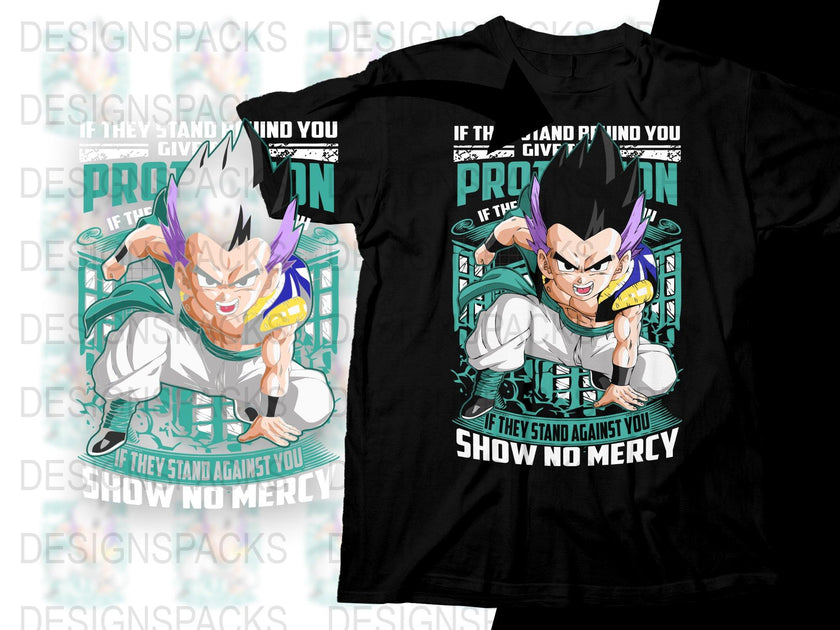 Protective Stance Trunks Anime Character Theme Png Digital Download