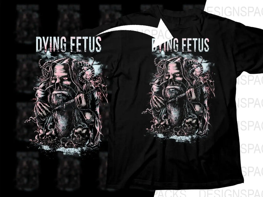 Dying Fetus Rock Music Band Graphic Png Halftone Digital Download