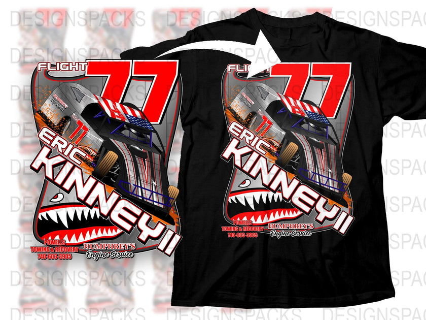 Flight 77 Eric Kinney Racing Graphic Png Digital Download
