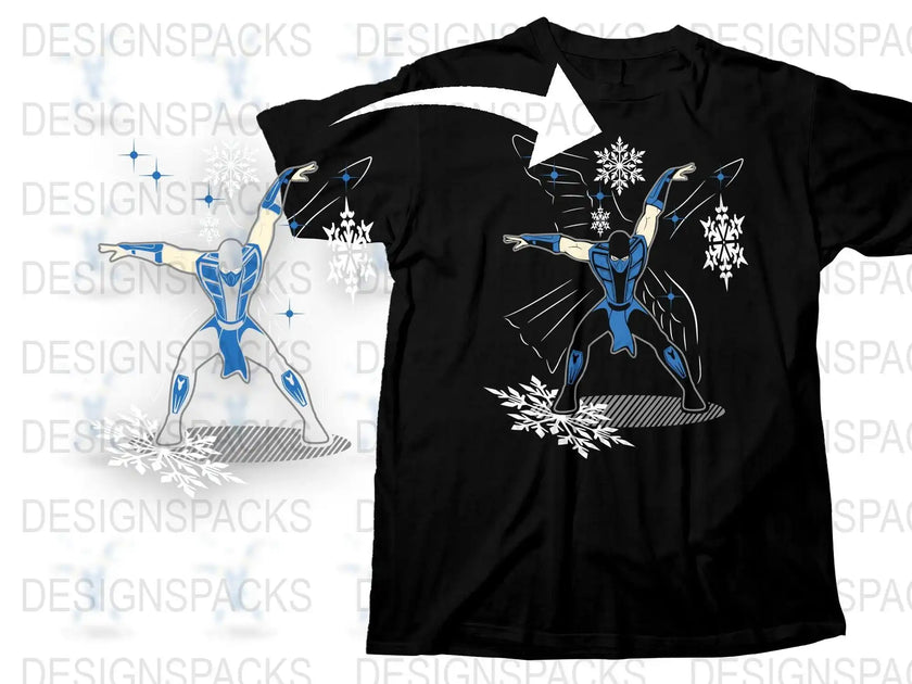 Sub Zero Iconic Gaming Character Illustration Png Digital Download